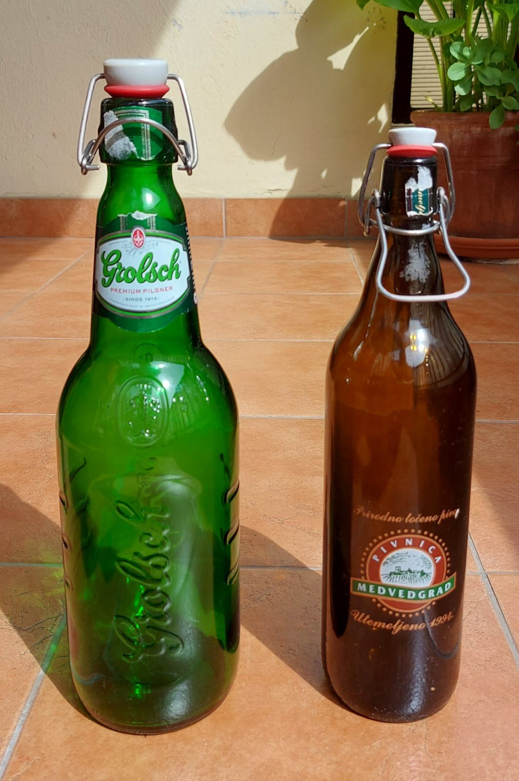 Staklene boce/flaše sa klip zatvaračem, 1L i 1.5L; Zagreb