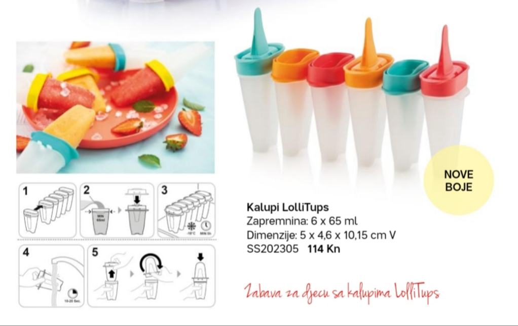 Tupperware kalupi za sladoled LolliTups