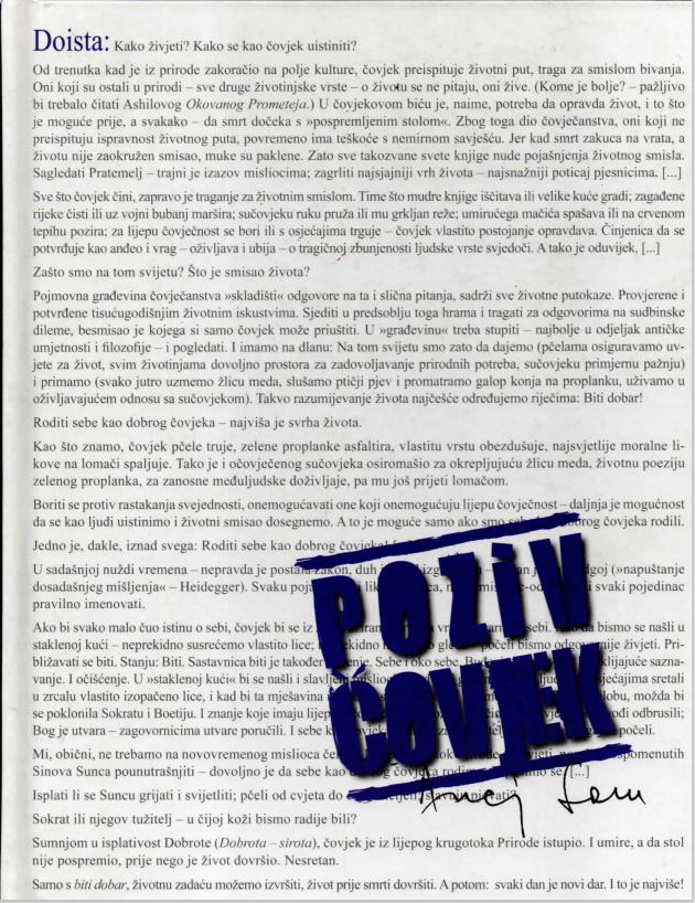 Anej Sam : Poziv čovjek