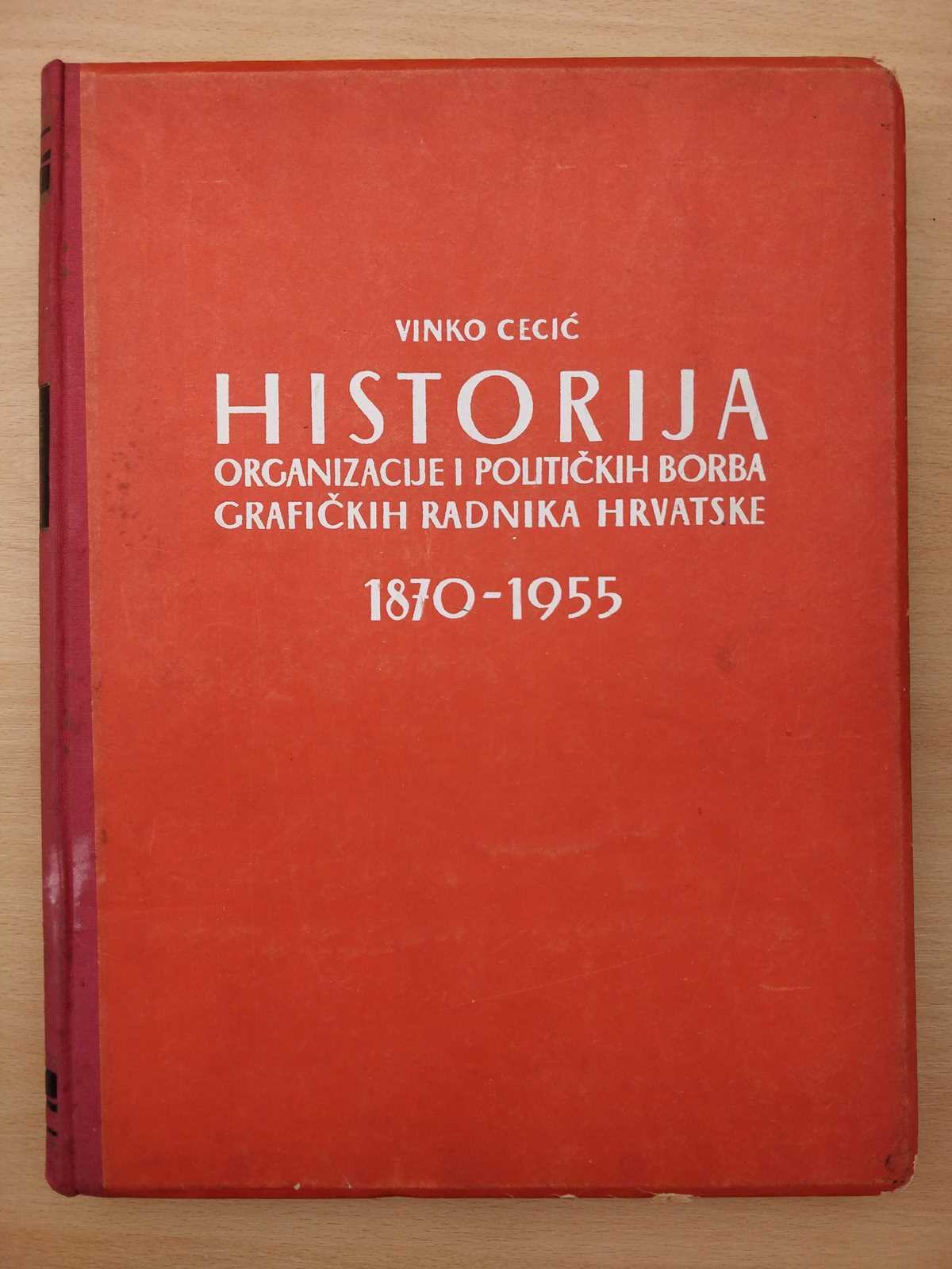 Historija organizacije i političkih borba grafičkih radnika Hrvatske