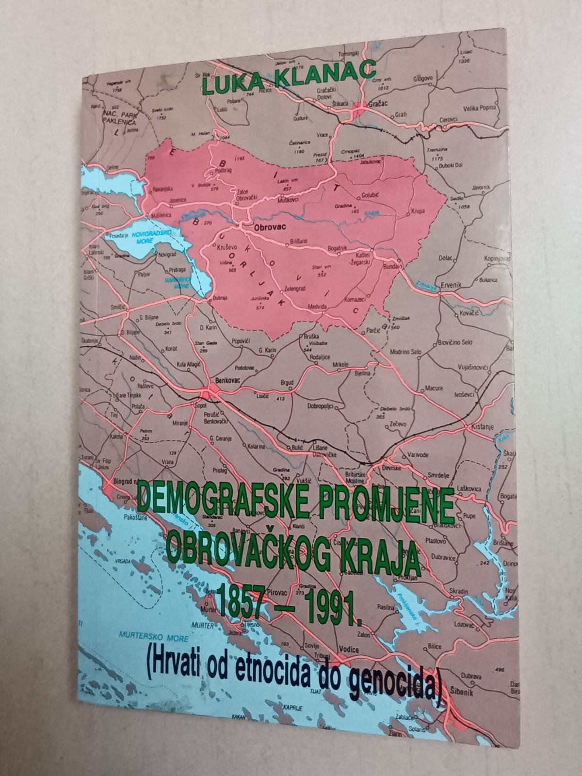 Luka Klanac: Demografske promjene obrovačkog kraja 1857-1991.