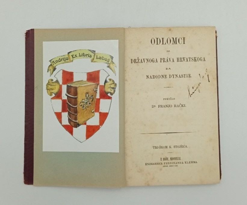 Odlomci iz državnoga prava hrvatskoga za narodne dynastie