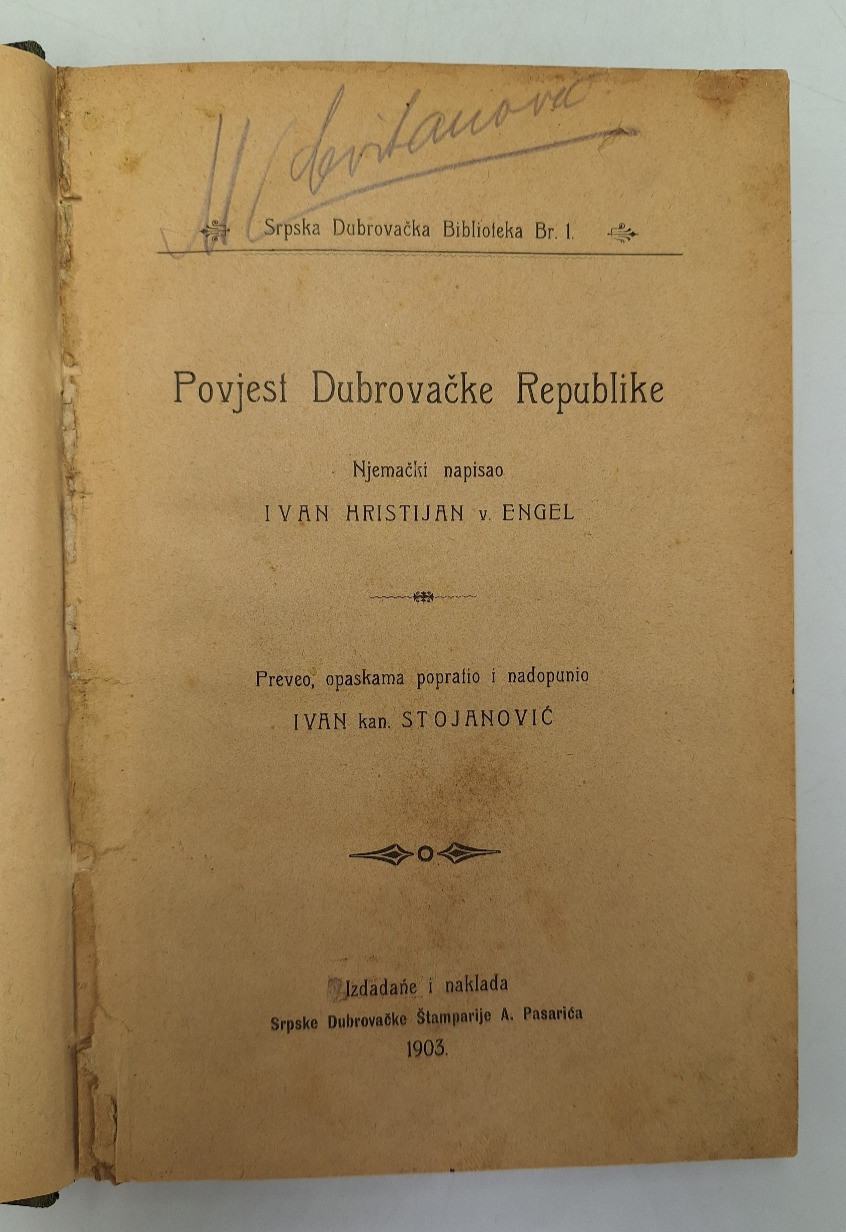 Povjest Dubrovačke Republike