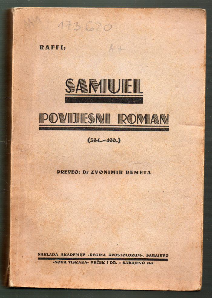 Raffi - Samuel : povijesni roman : (346.-400.)