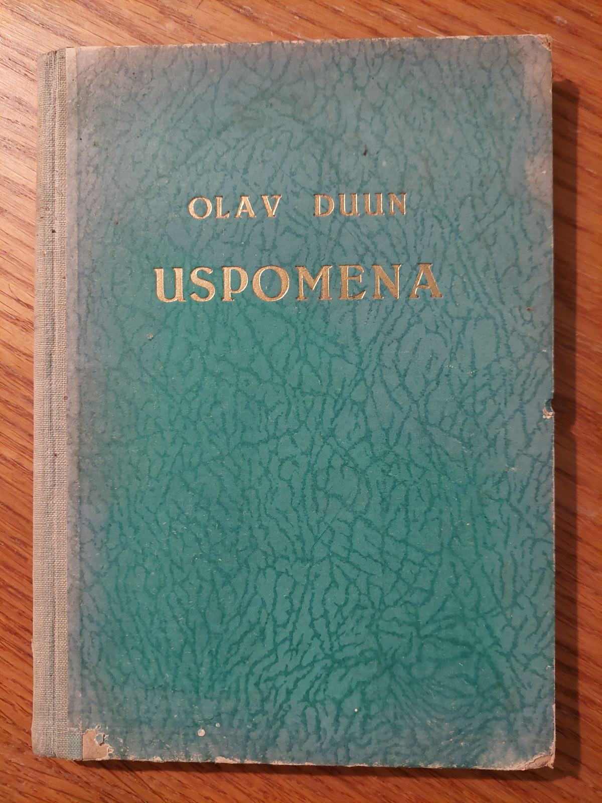 USPOMENA - Olav DUUN / Preveo : Dr. Ivan ESIH