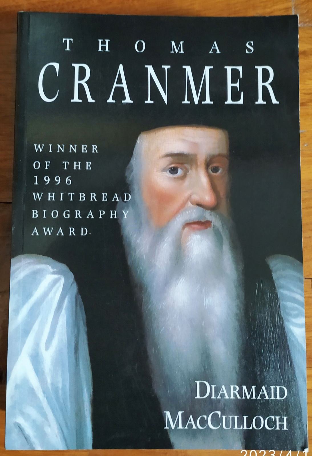 Diarmaid MacCulloch, Thomas Cranmer: A Life