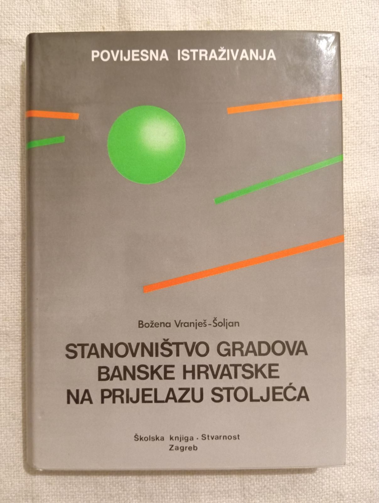 Stanovništvo gradova banske Hrvatske na prijelazu stoljeća.