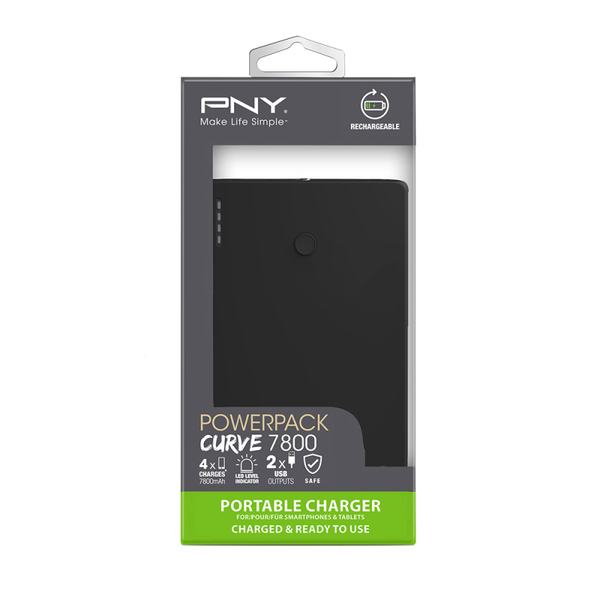 PNY Curve - powerbank, 7800 mAh
