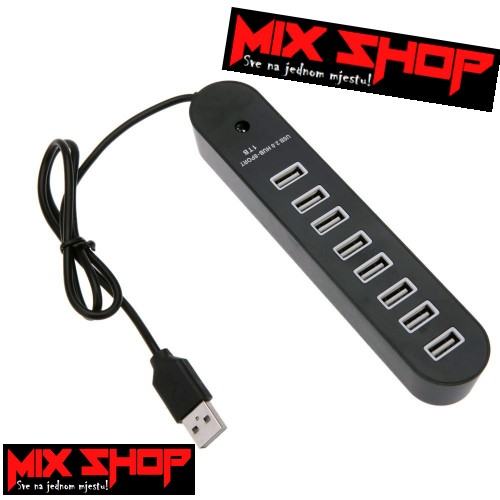 USB HUB 3.0 8 PORT/ULAZA RAZDJELNIK/PUNJAČ s mogućnošću nastavljanja