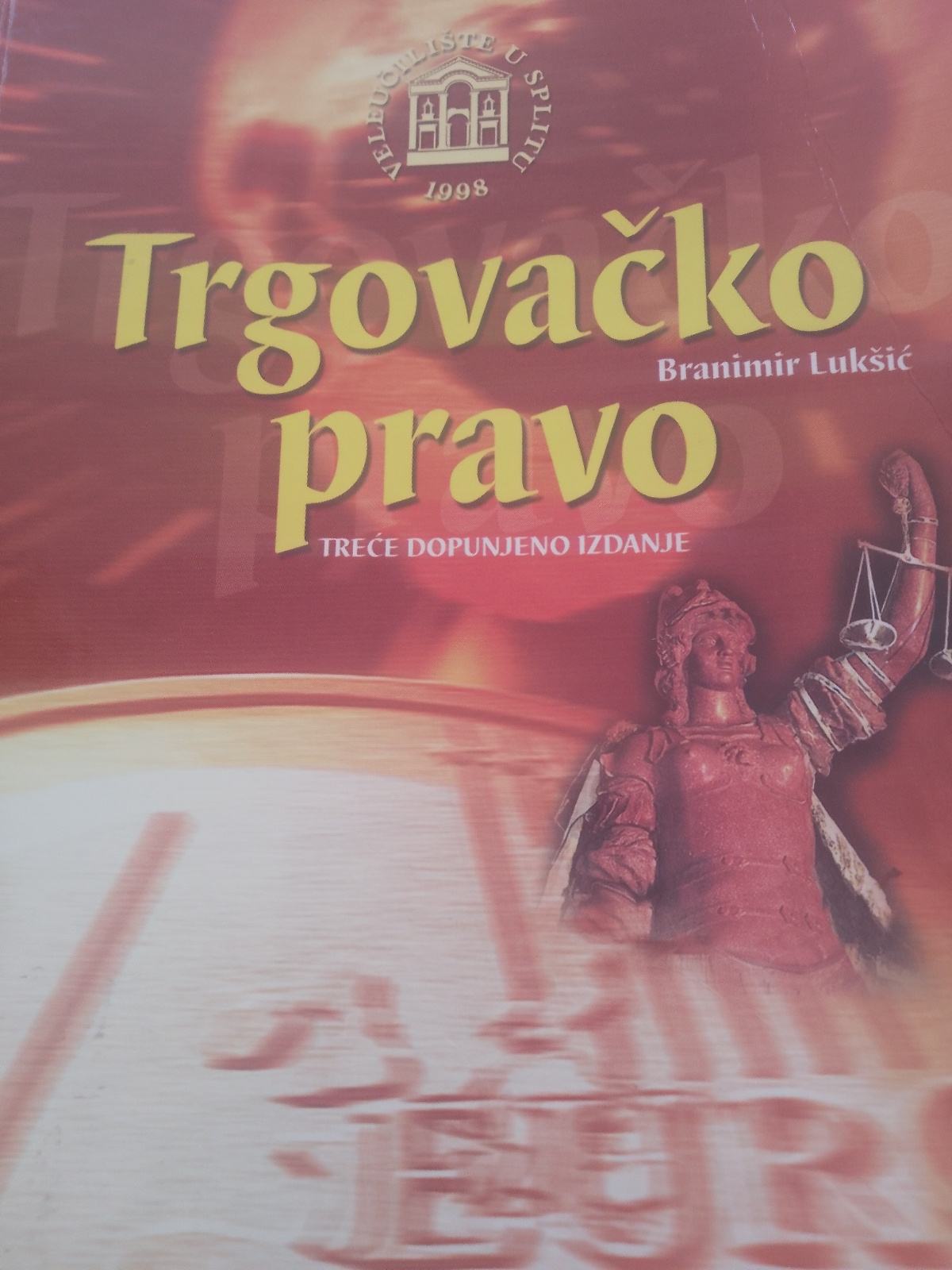 Branimir Lukšić, Trgovačko pravo