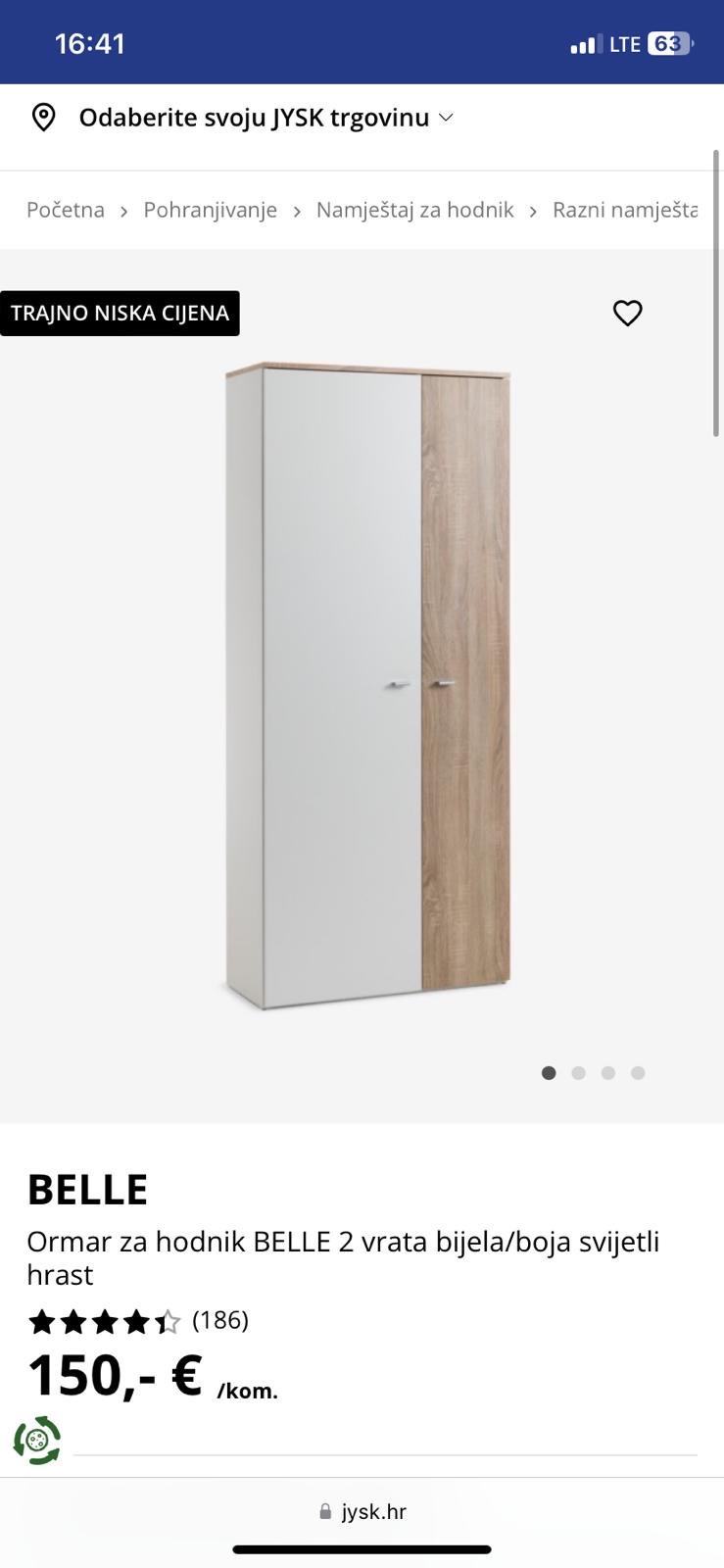 Ormar za hodnik belle,jysk