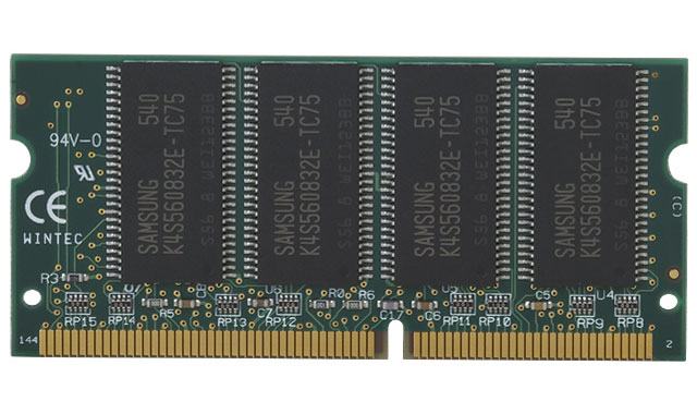 256MB wintec 32x8 SDR100 W9R332647HA-222Q SDRAM PC100 SODIMM