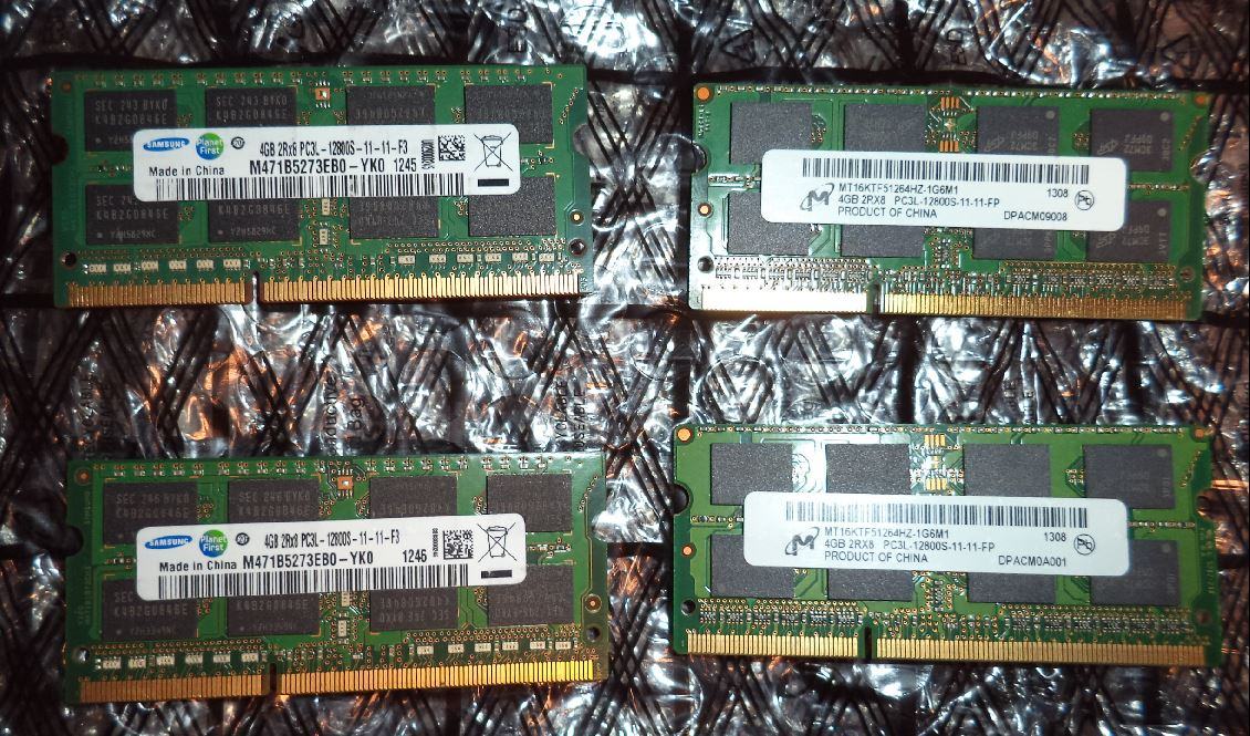4GB DDR3L 1600Mhz PC3L-12800S SO-DIMM RAM za laptop Samsung, Hynix