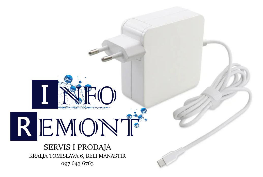 APPLE MACBOOK PRO 13 TIP C 61W TIP C PUNJAČ EU
