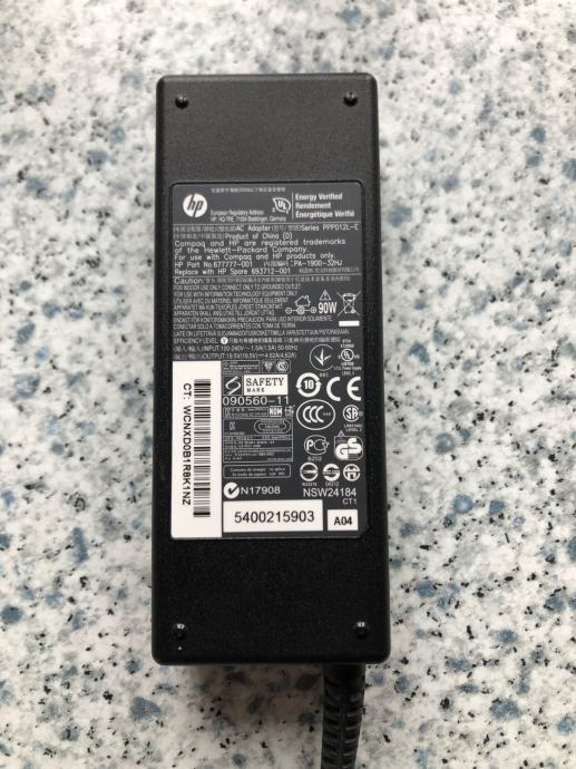 HP Smart AC Adapter, smart pin (s iglicom), 90W, ORIGINAL!