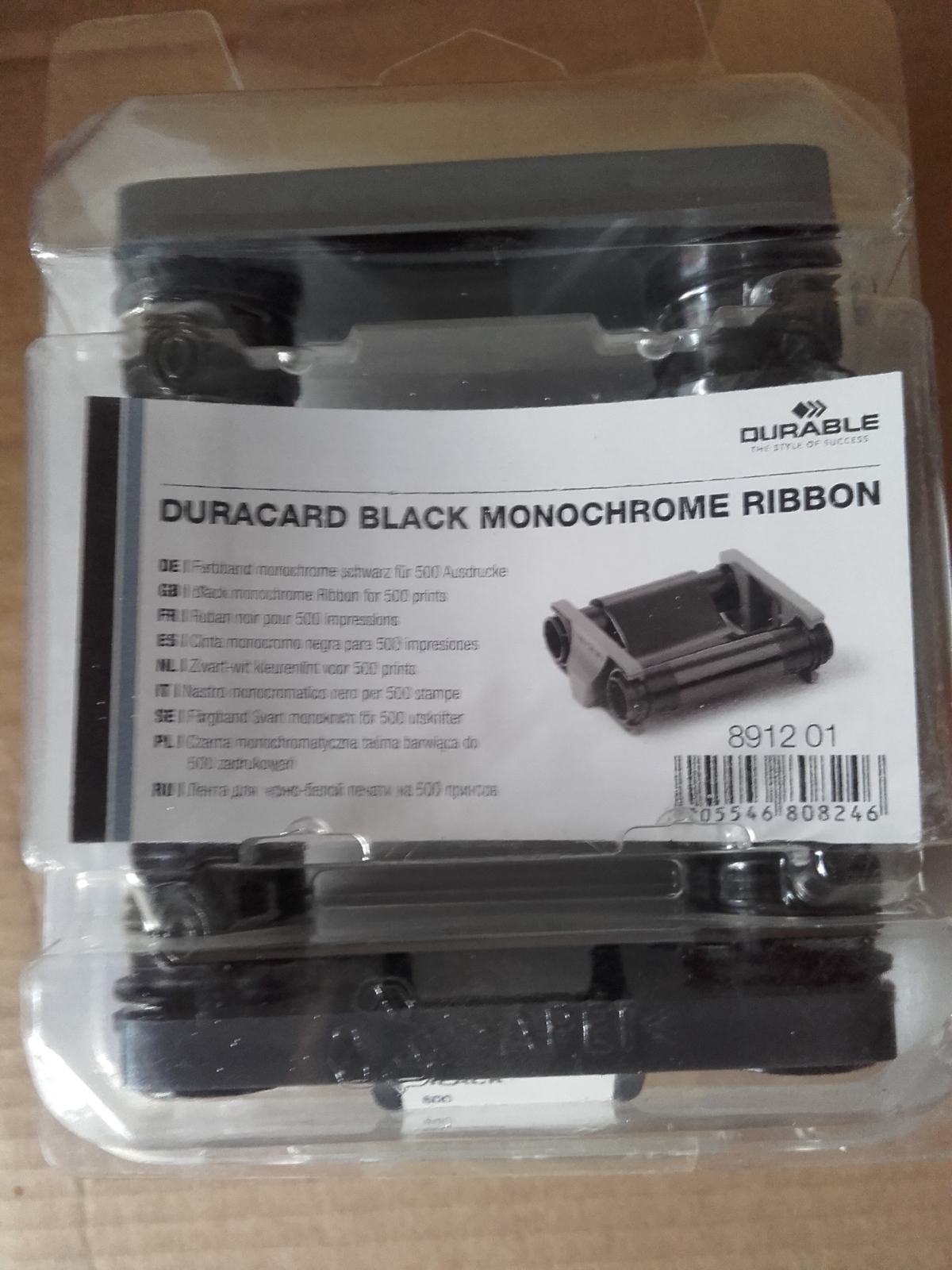 Crna traka Durable Duracard 8912 01