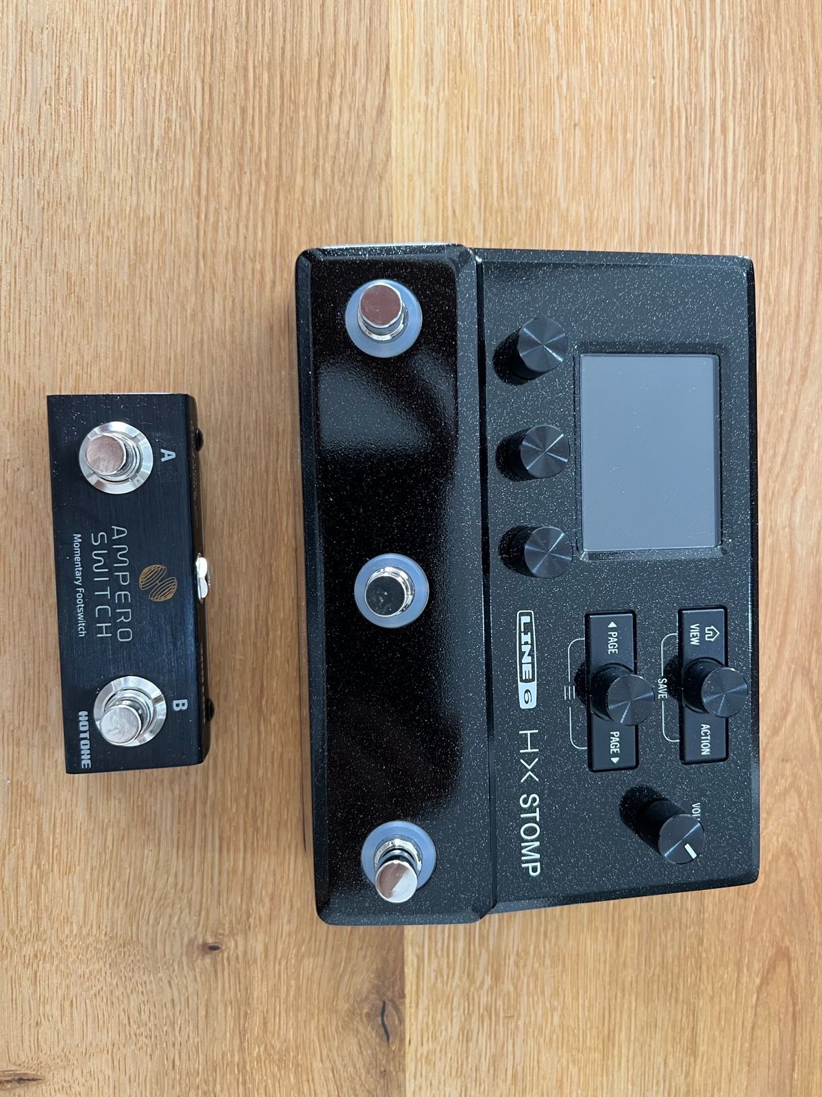 HX Stomp + Ampero switch