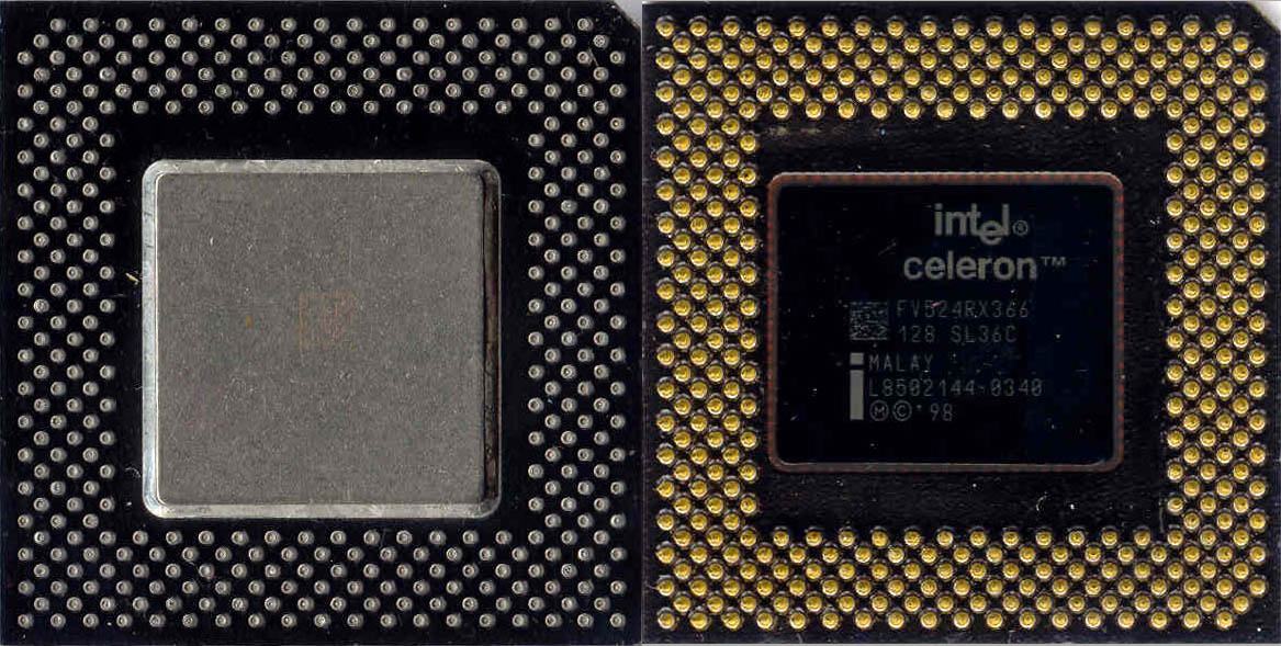366mhz/128/66mhz socket370 Intel Celeron SL36C