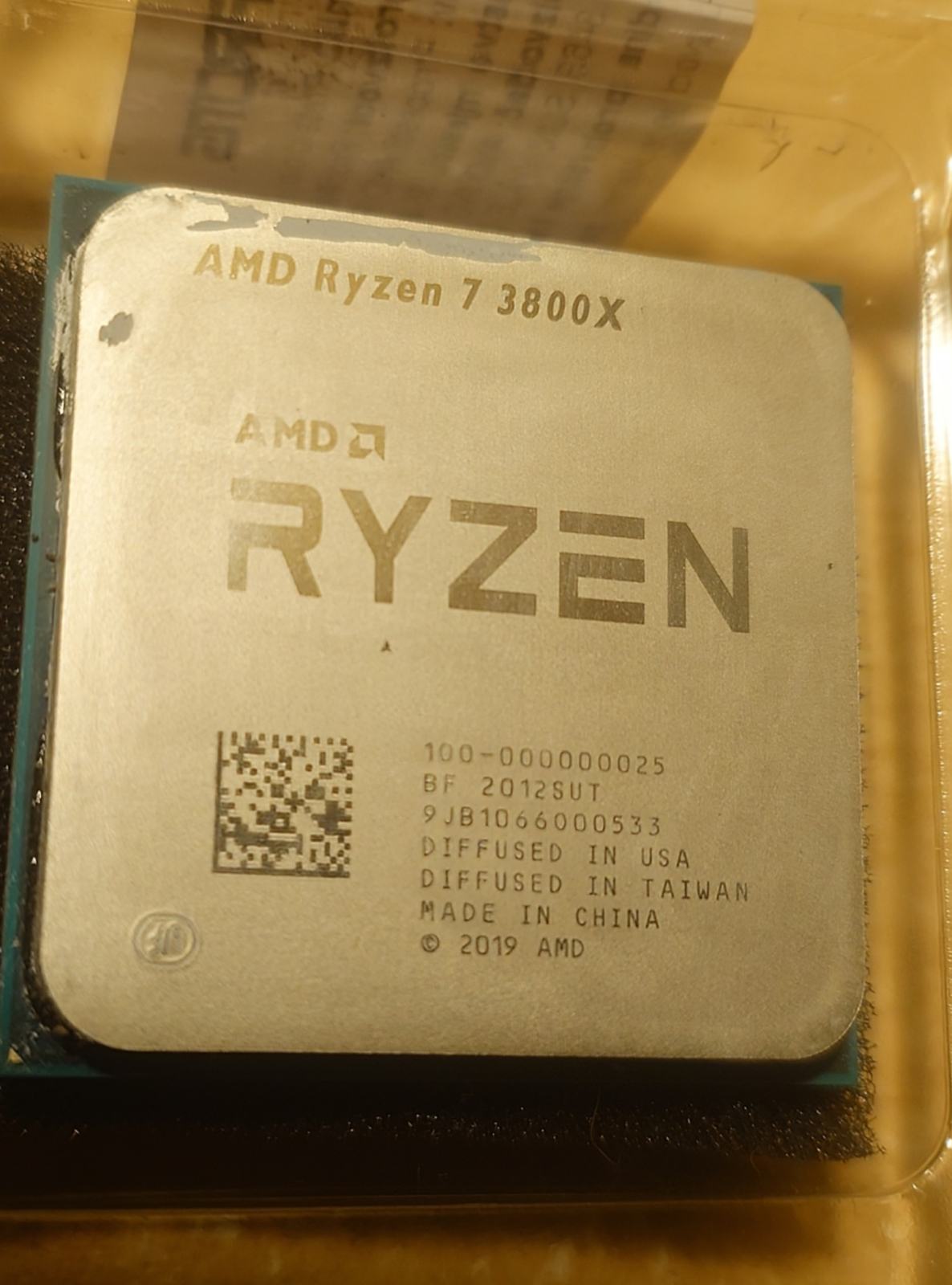 AMD Ryzen 7 3800x, AM4 socket