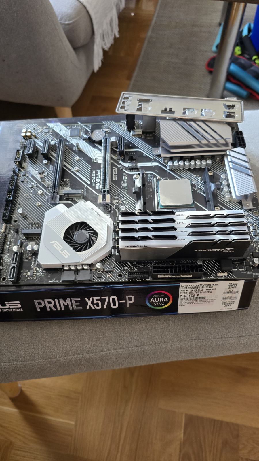AMD Ryzen 7 5800X3D, ASUS X570 PRIME-P, 32GB G.SKILL 3600 RAM