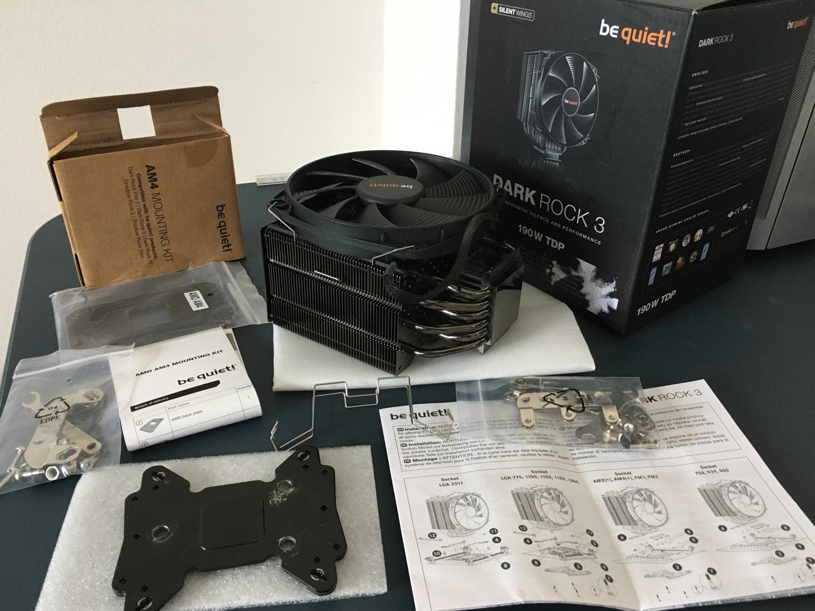 bequiet! Dark Rock 3 + AM4 mounting kit