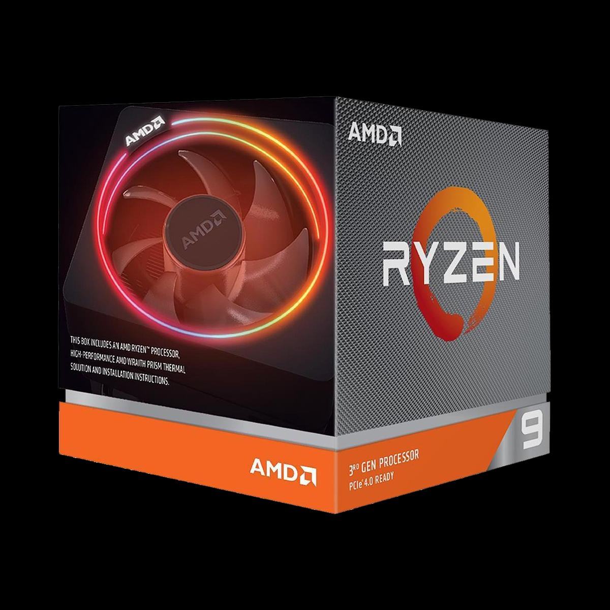 CPU AMD Ryzen 9 3900X BOX, Wraith Prism cooler, 100-100000023BOX