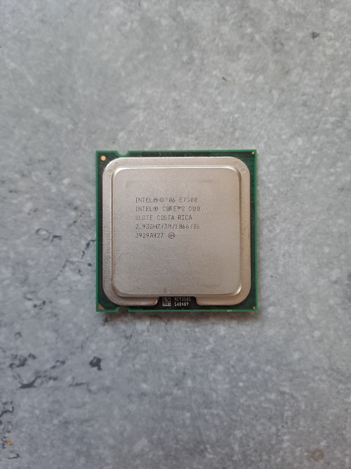 Intel Core 2 duo procesor E7500 2.93GHz