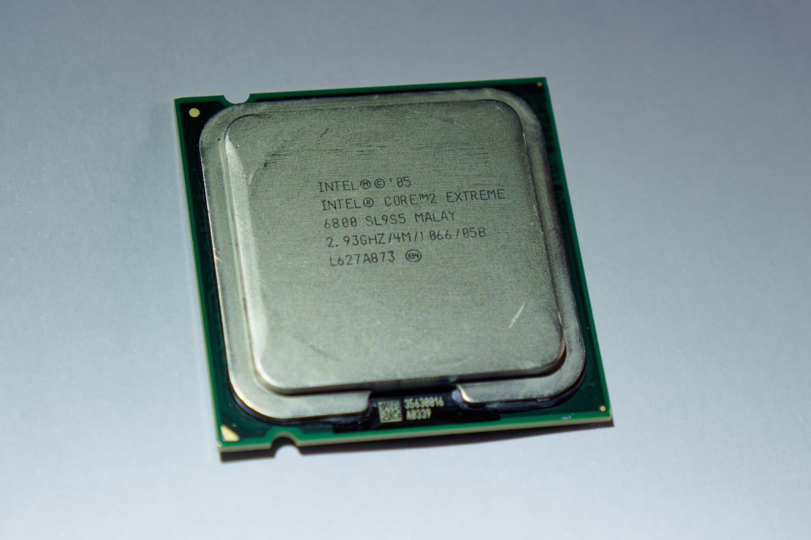Intel® Core™2 Extreme Processor X6800 4M Cache, 2.93 GHz, 1066 MHz FSB