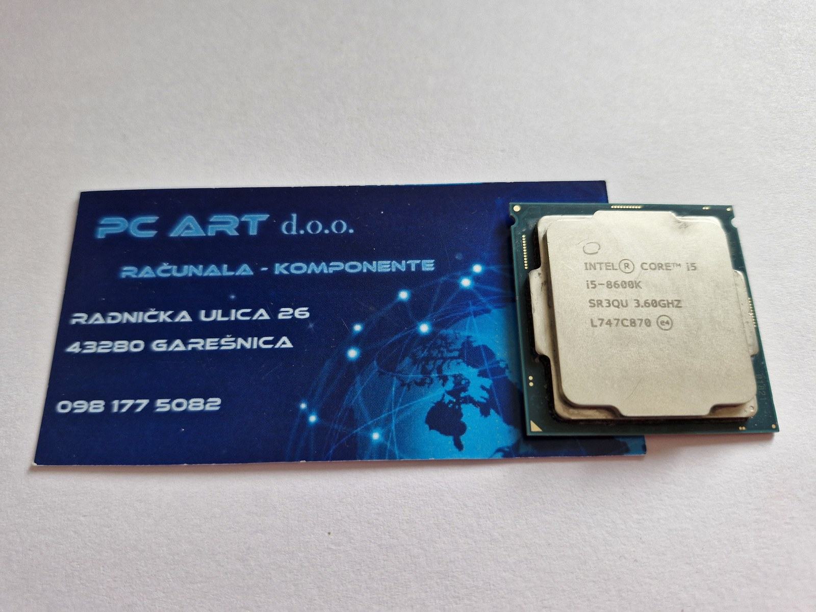 Intel Core i5 8600K, 6 x 3,60 GHz - Socket 1151 V2 - Račun / R1 / PDV