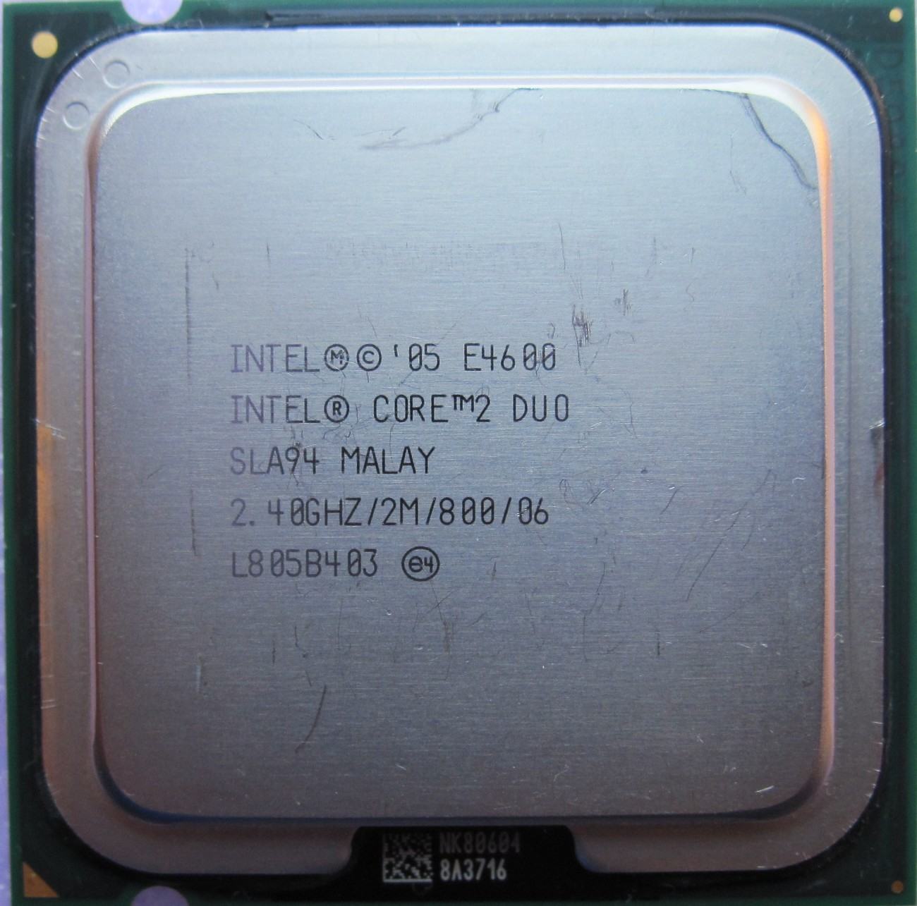 Intel Core2Duo E4600 2M Cache, 2.40 GHz, 800 MHz FSB, socket 775