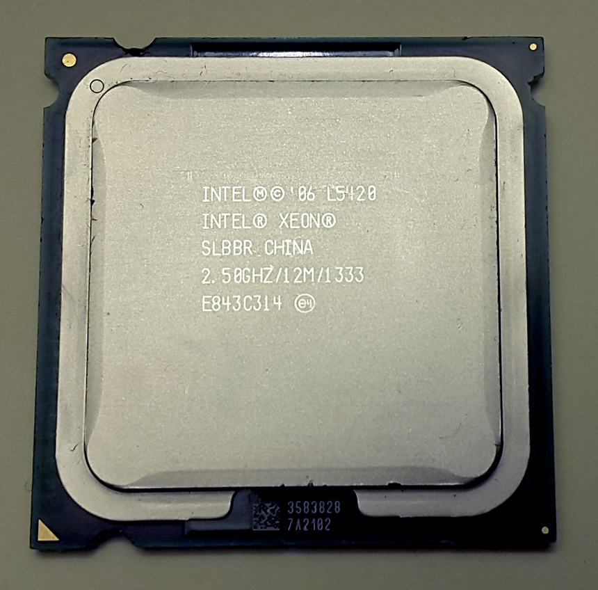 Intel Xeon L5420 4 x 2.5 ghz, 12mb cache, tdp 50w, 775