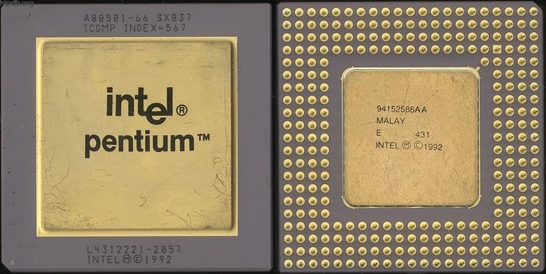 [RETRO] Procesor Intel Pentium 66 MHz Socket 4 - CPU raritet