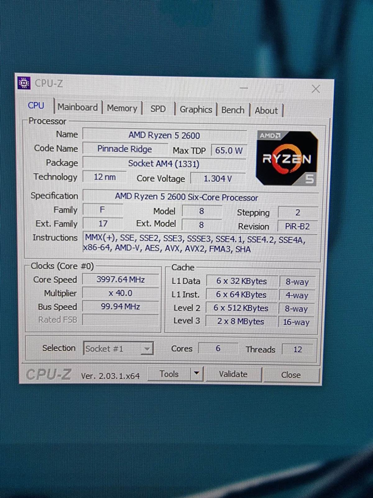 Ryzen 2600 procesor