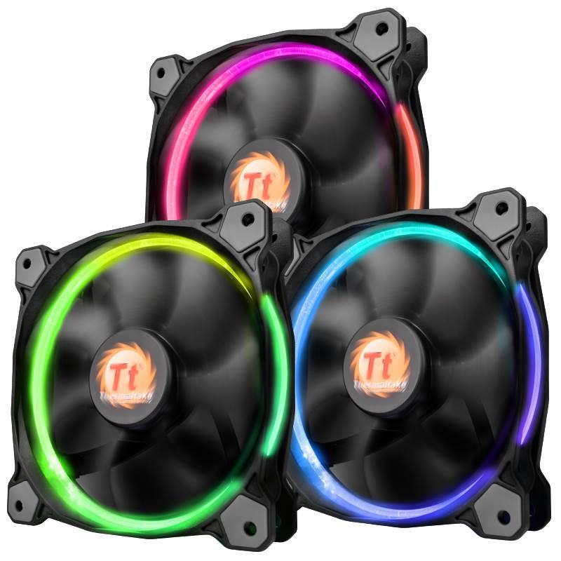 Thermaltake Riing 14 cm LED RGB 256 Colors Fan (3 fan pack)