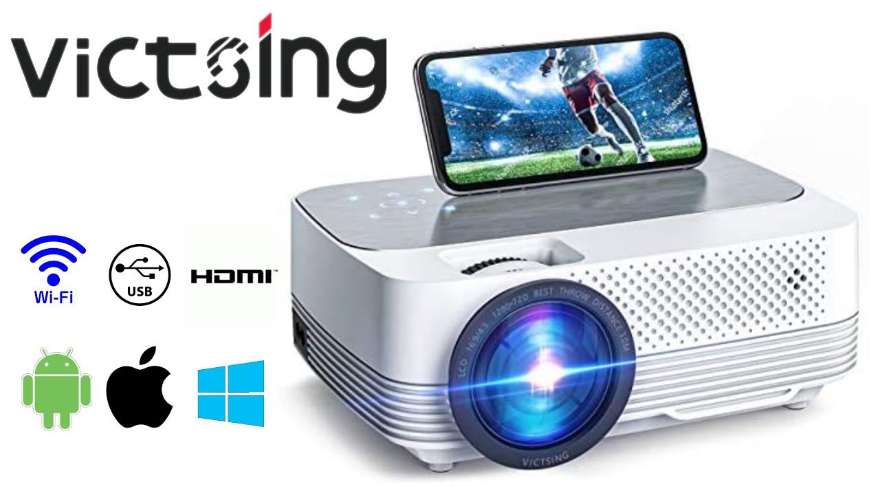 Projector LED VicTsing BH486A WIFI,USB,HDMI 1080P NOVO!!!!