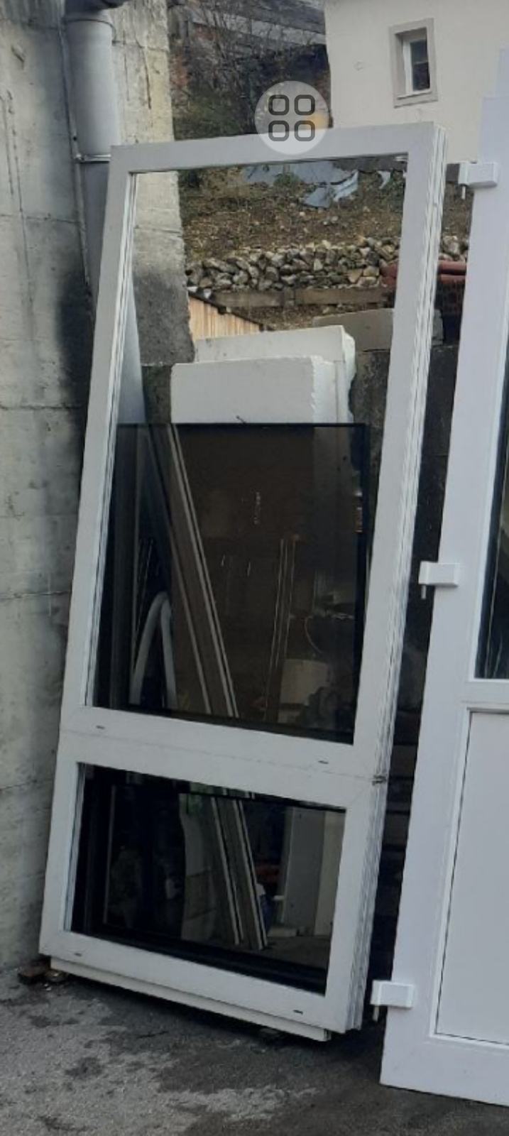 Fiksni PVC prozor sa izo staklom - V 220 cm × Š 108 cm