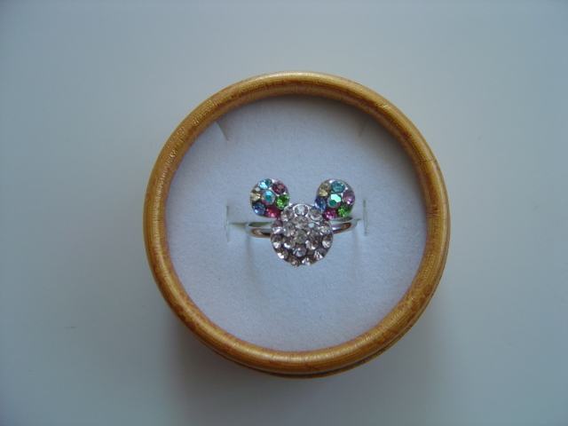 Prsten Mickey Mouse s cirkonima