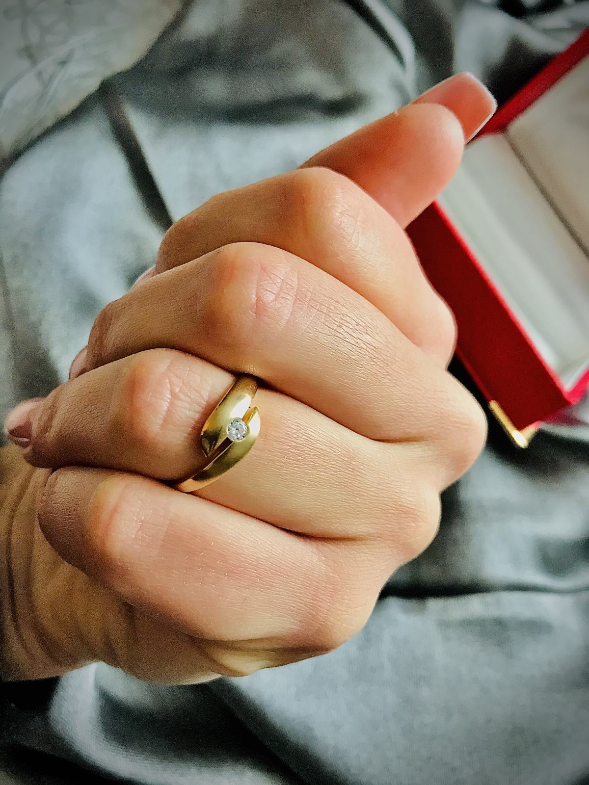 SIMETRIČAN PROFINJEN ZLATAN (tip 333) PRSTEN