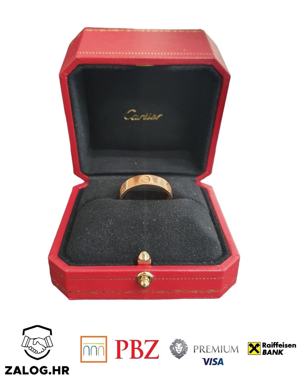 ZLATNI PRSTEN CARTIER 18K .750 7,35G ***DO 24 RATE*** R1!