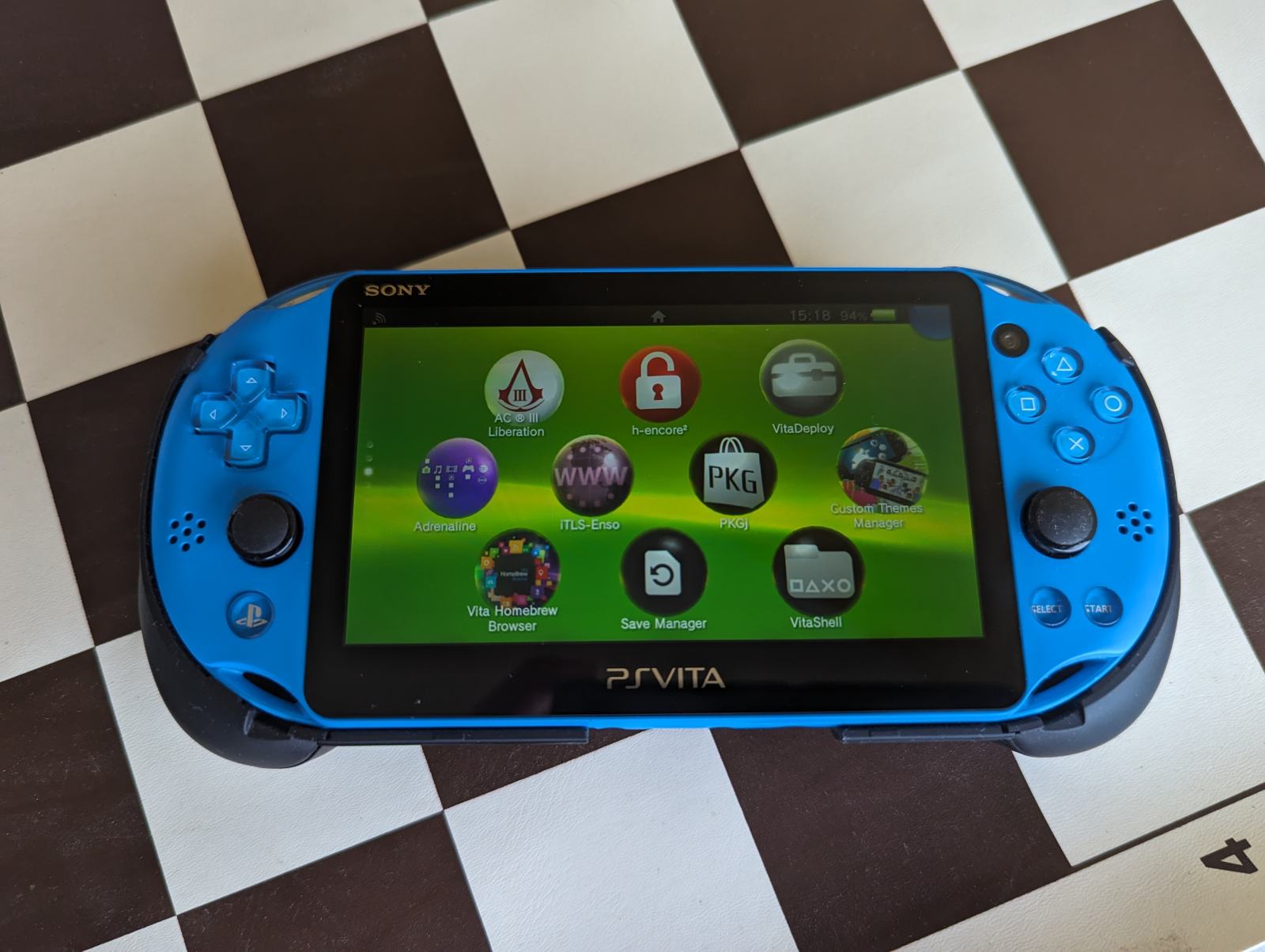 Playstation Vita PS aqua blue