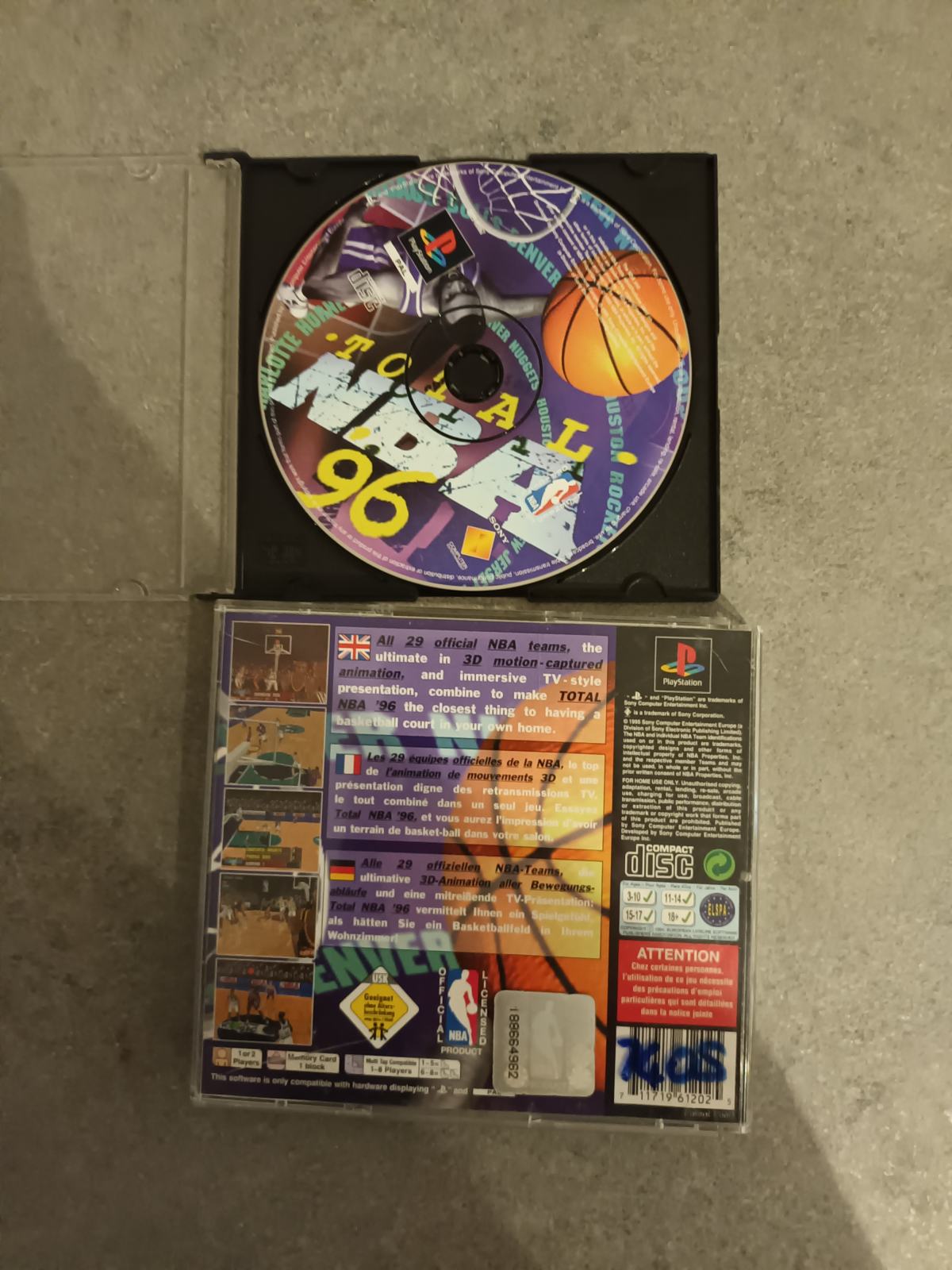 PS1 - TOTAL NBA 96 ORGINAL IGRA