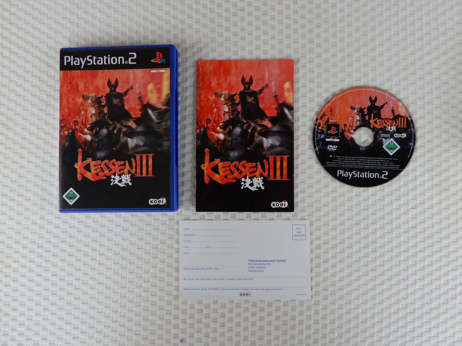 Kessen III kao NOVA za Playstation 2 PS2 #1698