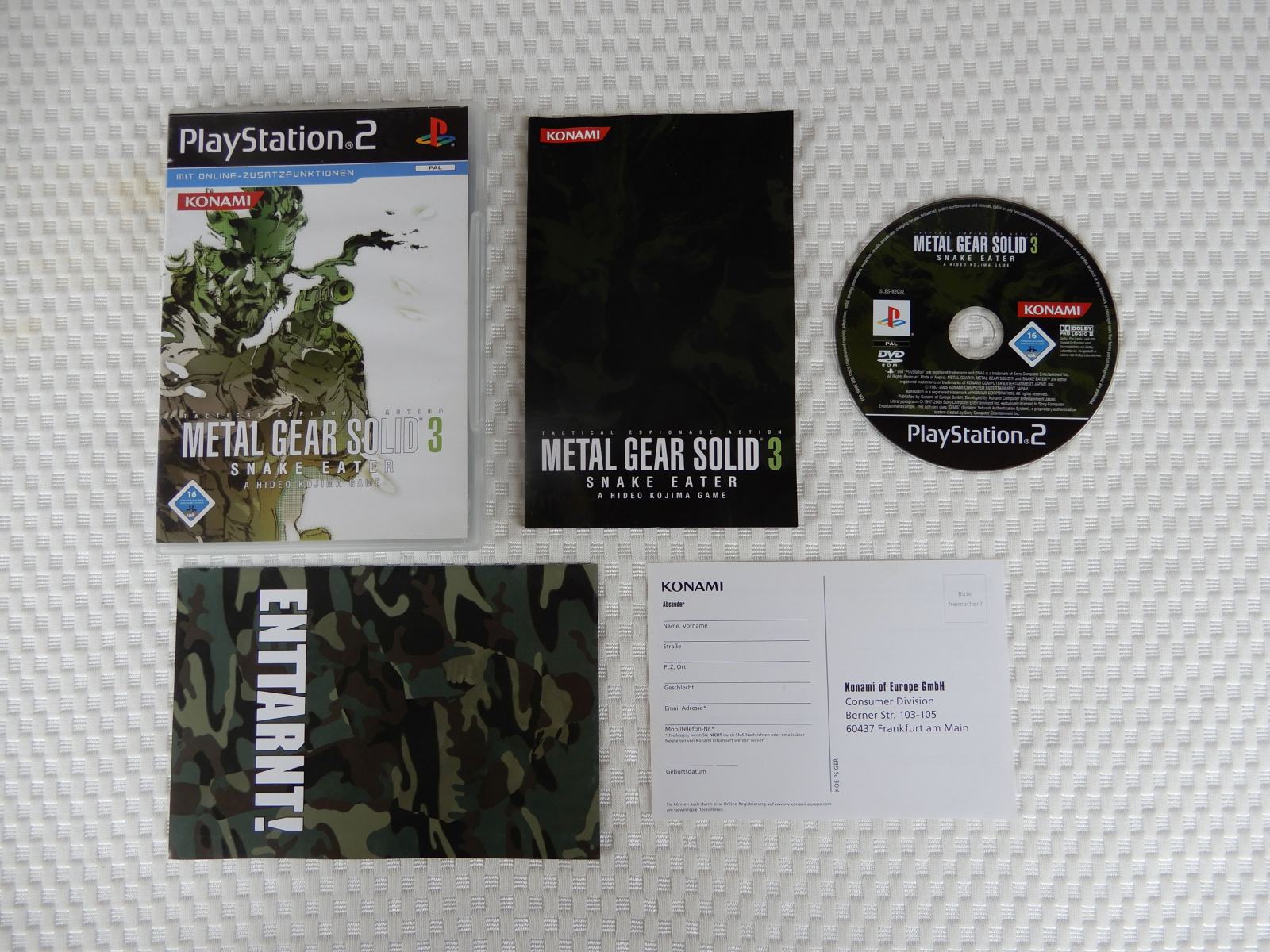 Metal Gear Solid 3 Snake Eater kao NOVA za Playstation 2 PS2 #2560