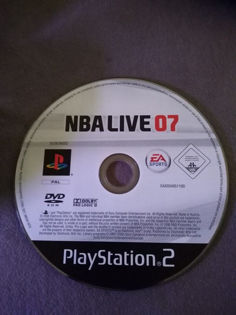 NBA live 07 ps2