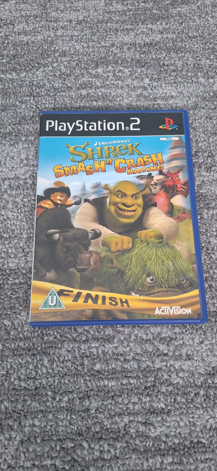 PS2 Shrek Smash Crash Racing