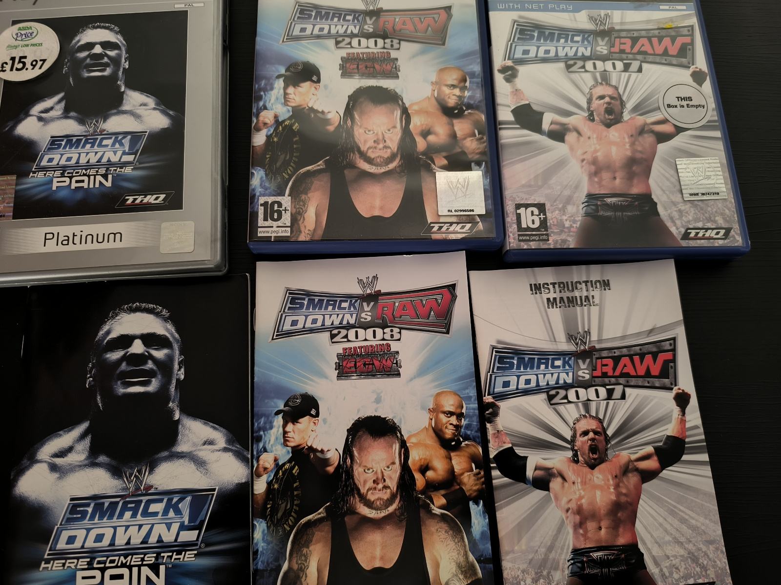 ps2 wwe lot