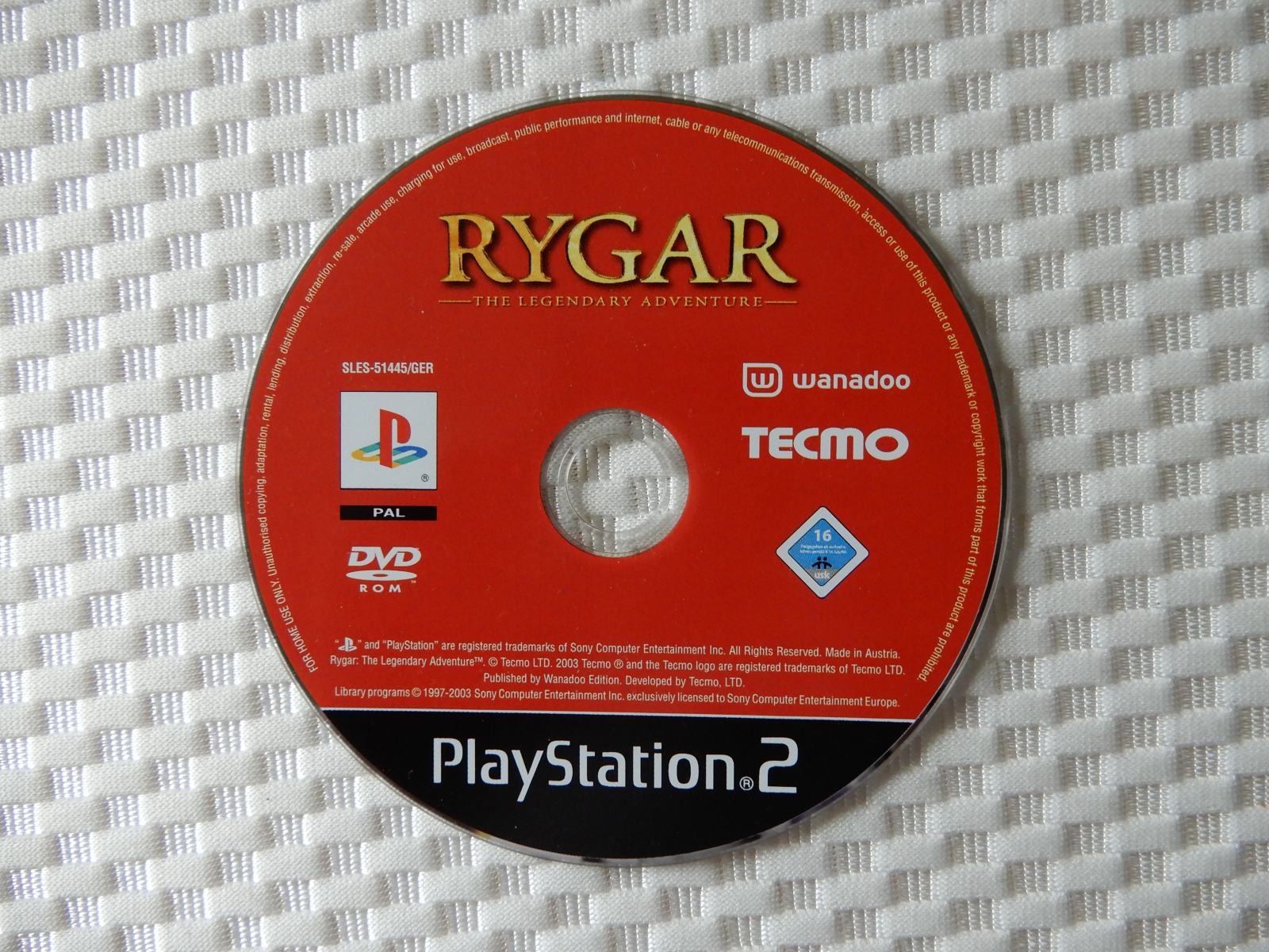 Rygar za Playstation 2 ps2 cd samo