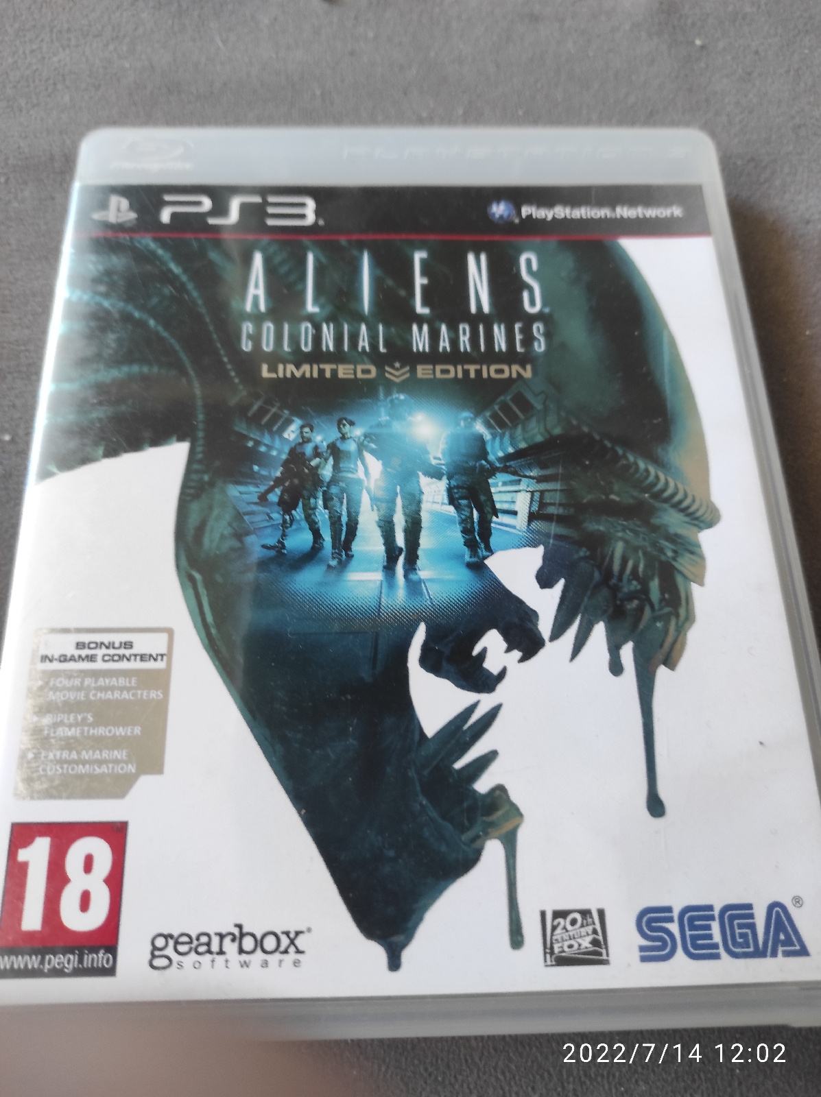 Aliens colonial marines limited edition ps3