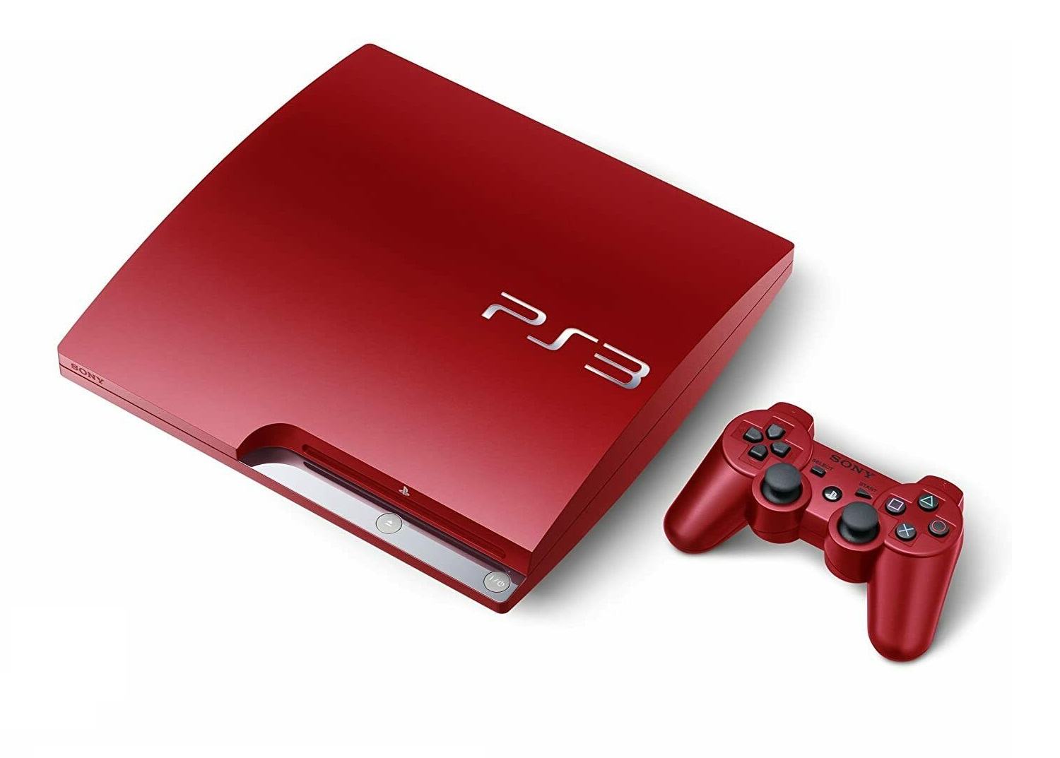 SONY PLAYSTATION 3 PS3 SLIM RED/CRVENI *KAO NOVO**SVA OPREMA*