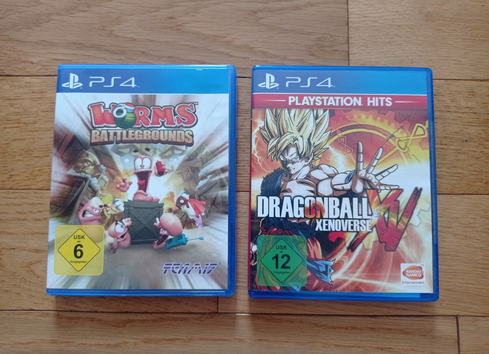 PlayStation 4 igre Worms battlegrounds i Dragonball xenoverse